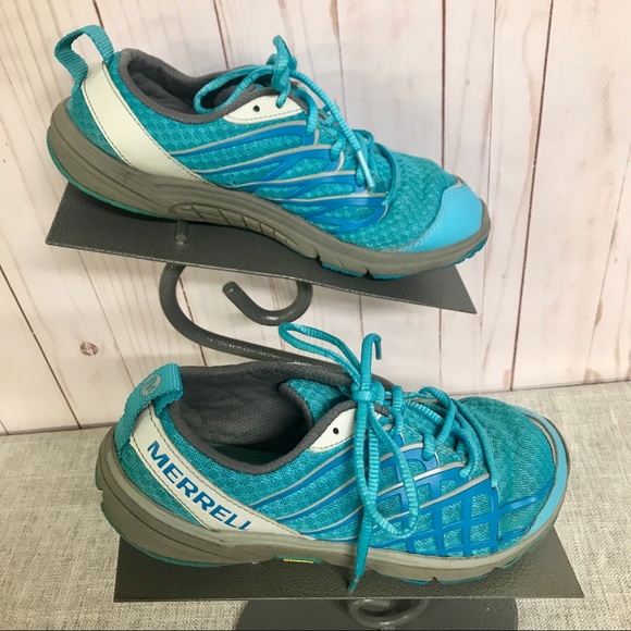 Merrell | Shoes | Merrell Aqua Blue Outdoor Hiking Shoes Size 65 | Poshmark